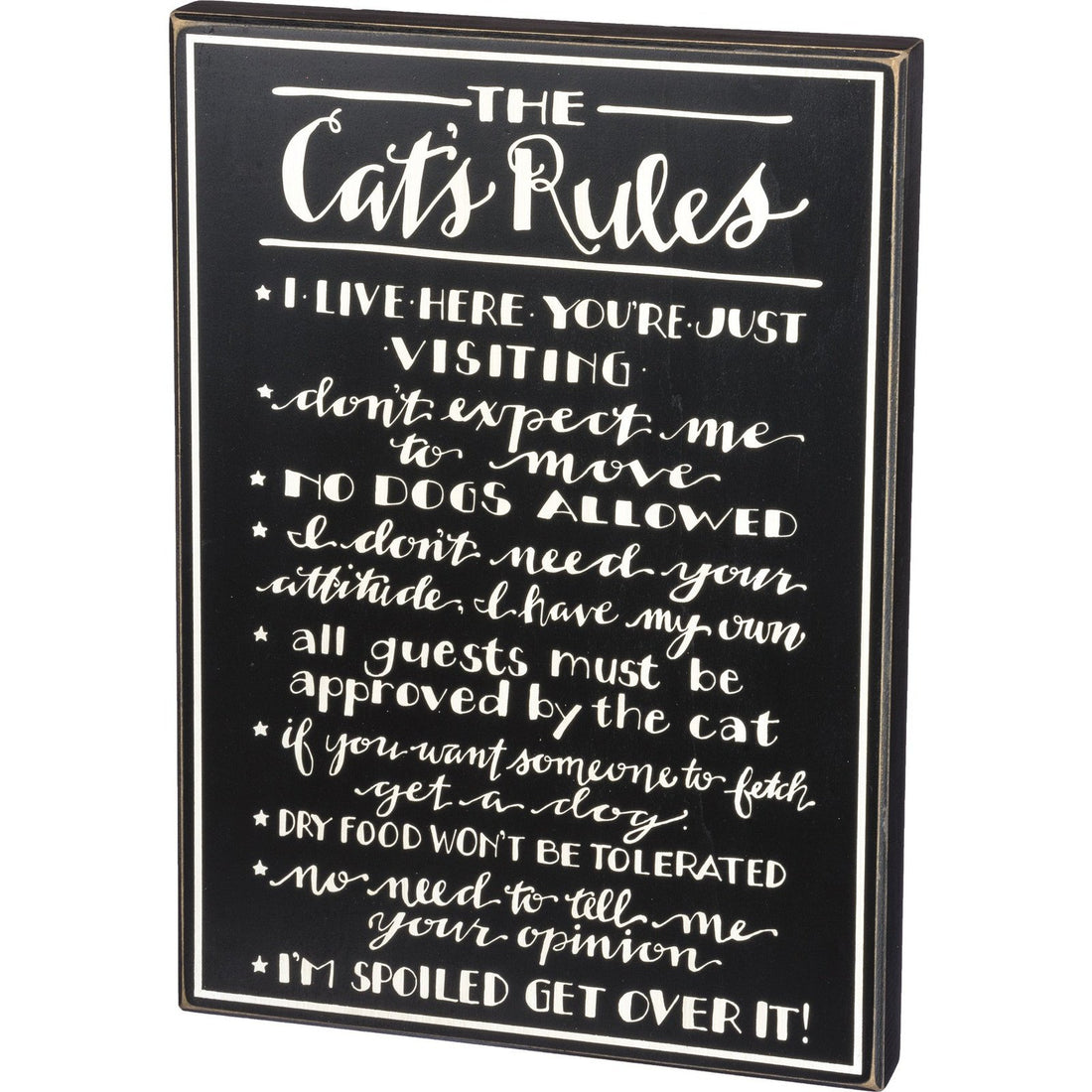 Cats Rules | Home Decor | Cat Owner Gift | Solagohome – SolagoHome